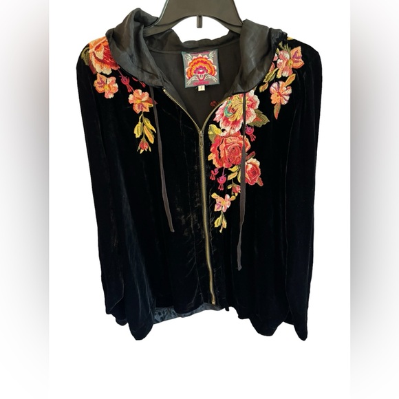 Johnny Was | Jackets & Coats | Johnny Was Womens Malui Black Velvet ...